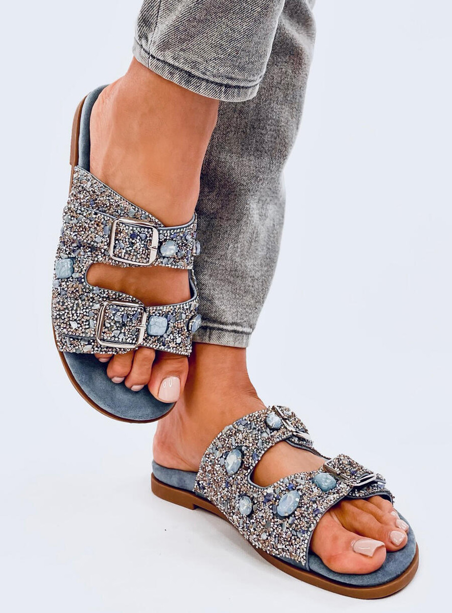 Klapki z kamieniami COULT BLUE | Sklep KupButy.com