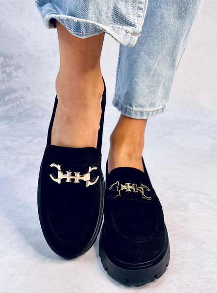 Mokasyny damskie SULLY BLACK | Sklep KupButy.com